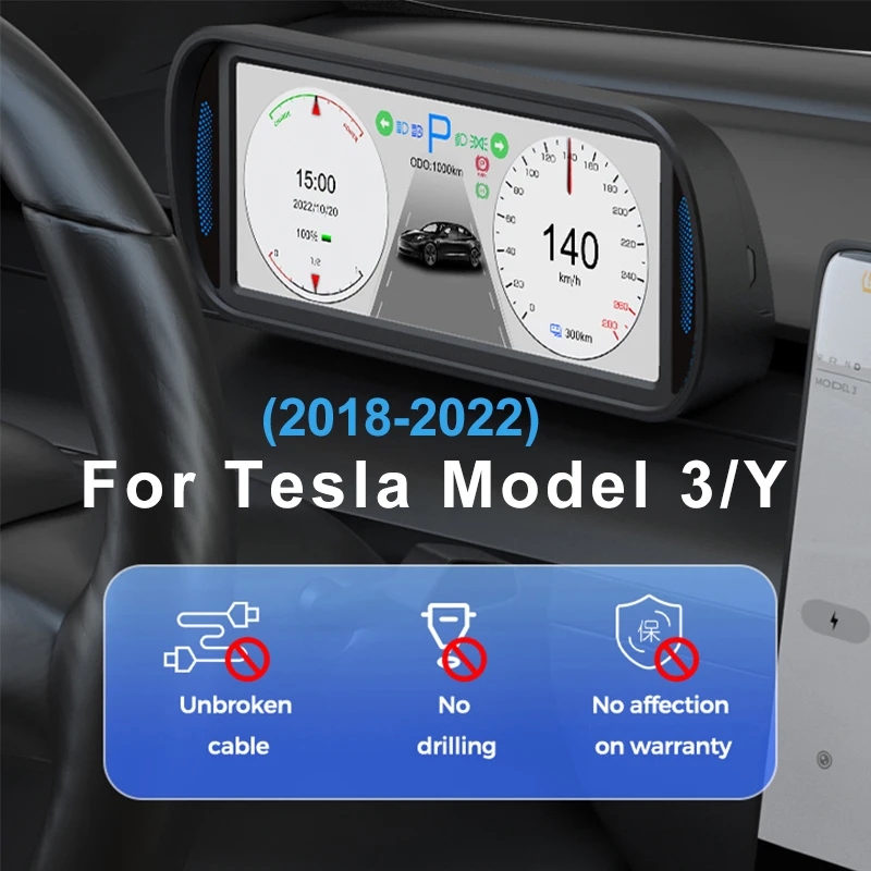 Hud-Head-up-Display-For-Tesla-Model-Y-Speedometer-Digital-Dashboard ...