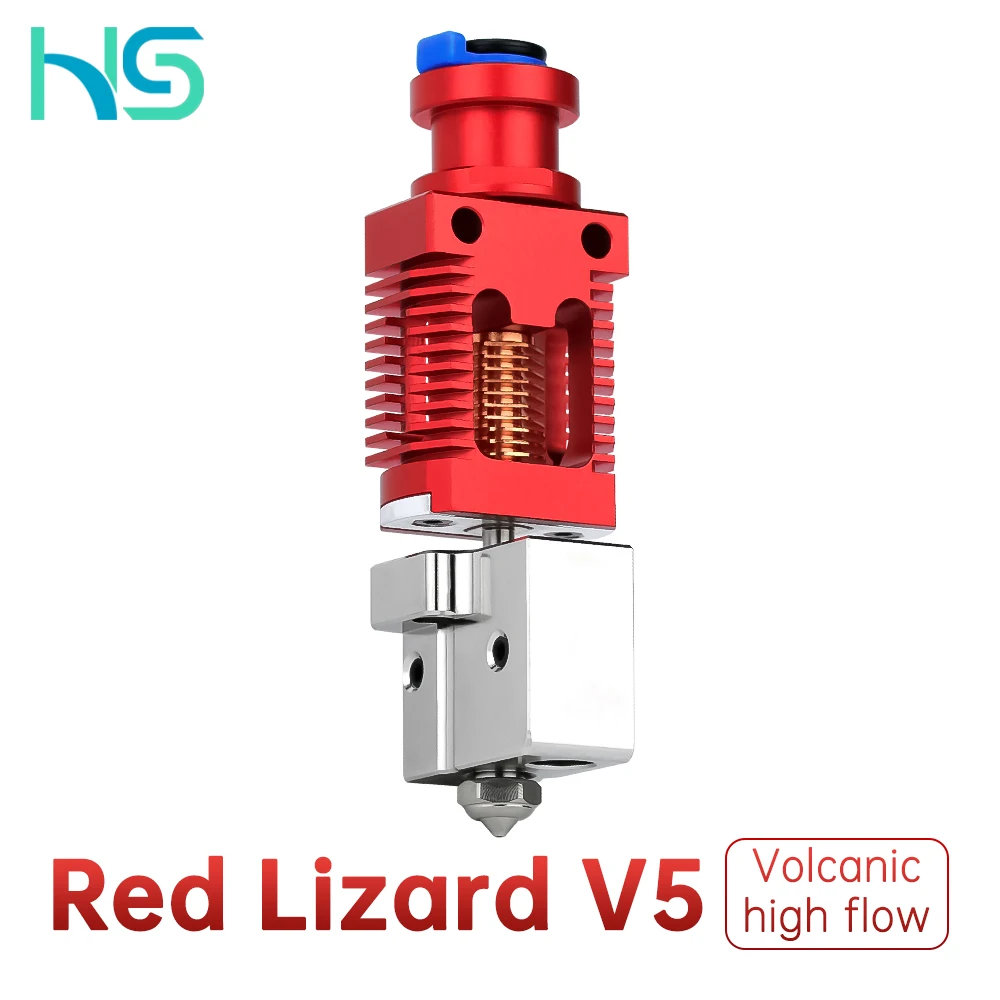 Haldis 3D Red Lizard V5 volcano High temperature hot end high flow ...