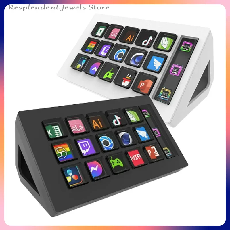 15-Keys-Streamdeck-Visual-Keyboard-Lcd-Button-Live-Content-Creation-Controller-Custom-Button-For ...