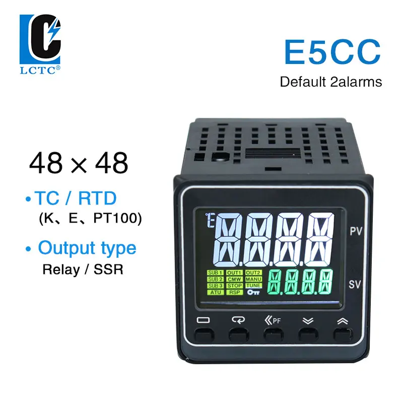 LCTC PID Temperature Controller Thermostat 220V TC/RTD Multi K/E/PT100 ...
