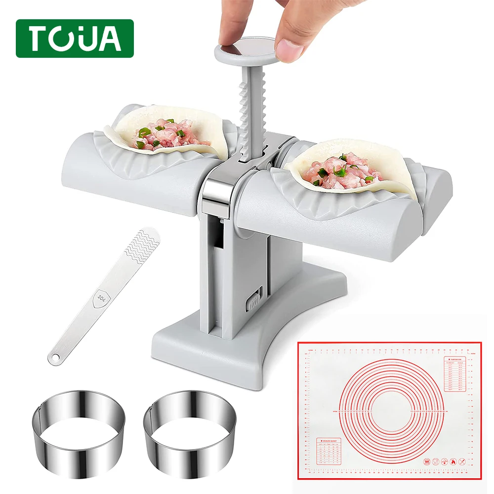 Chef Dumpling Maker Machine Household Double Head Automatic Dumpling ...