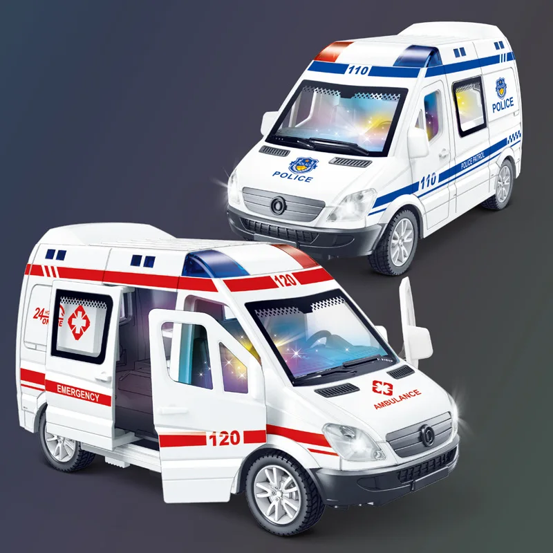 Children-with-Sound-Lights-Open-Door-Police-Car-Inertia-Car-Toy-Boys ...