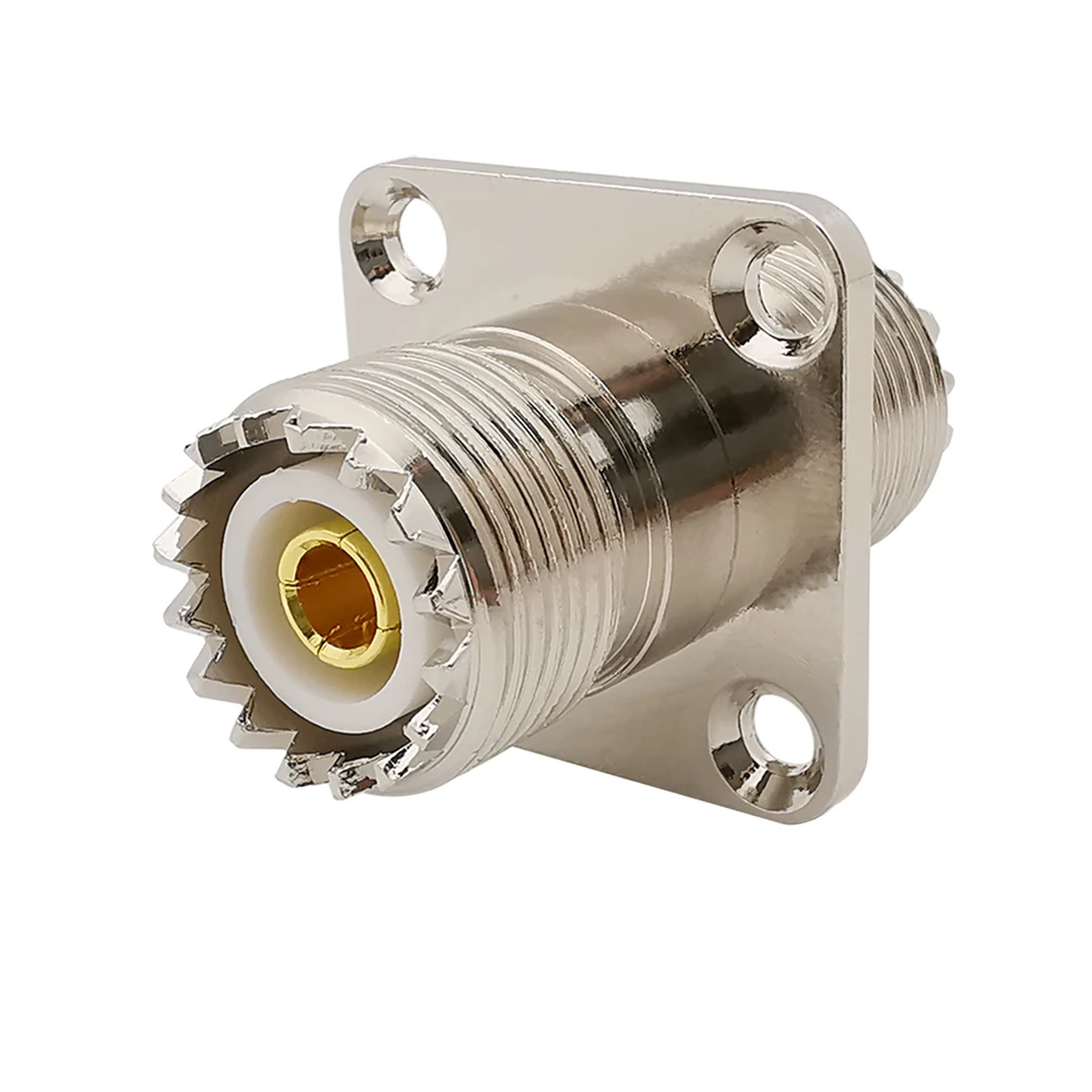 Coaxial Cables SO239 RF Adapter UHF SO-239 Female to Female Jack Bulkhead panel Connector ...