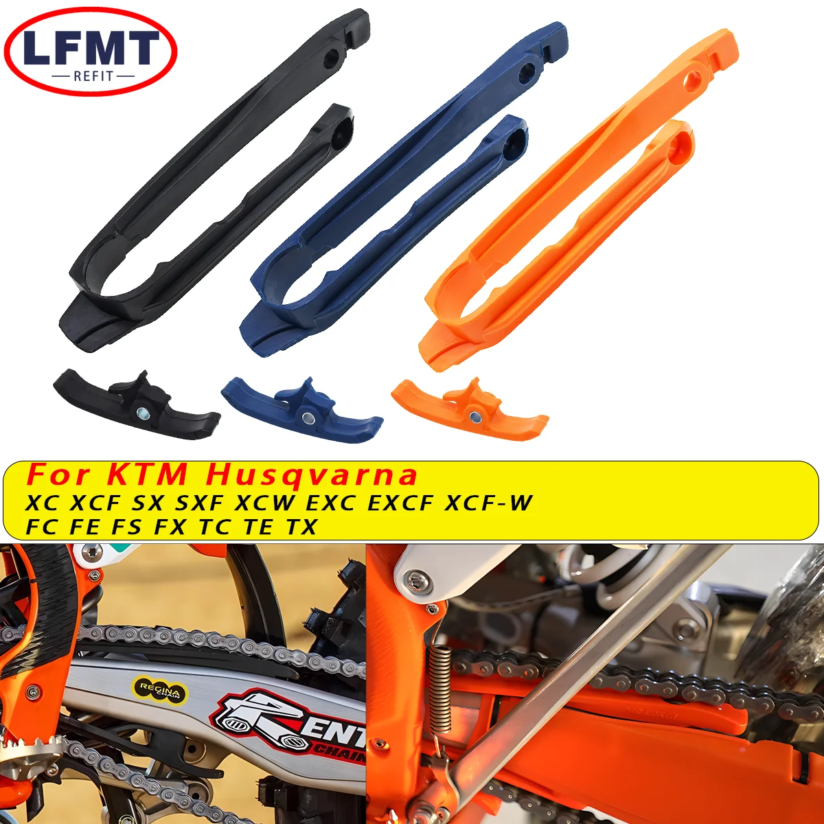 Motorcycle-Swingarm-Guide-Chain-Slider-Sliding-For-KTM-XC-XCF-SX-EXC ...