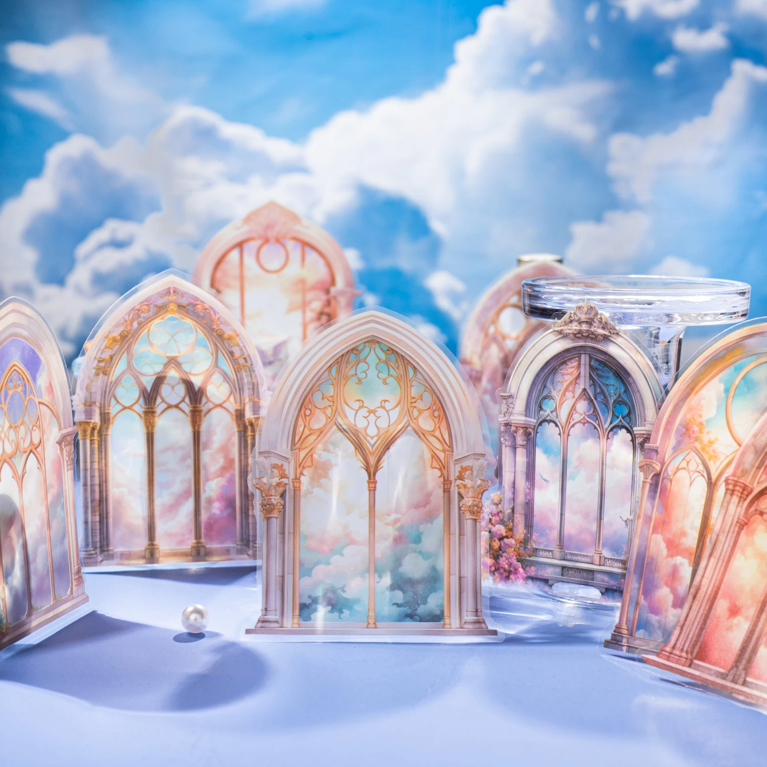 Journamm-10Patterns-Big-Size-Flowers-Window-Stickers-PET-Materials ...