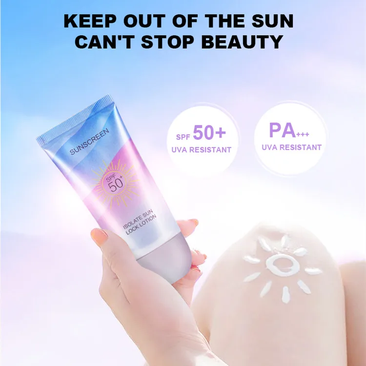 Crema protectora solar hidratante FPS 50 +, crema bloqueadora solar ...
