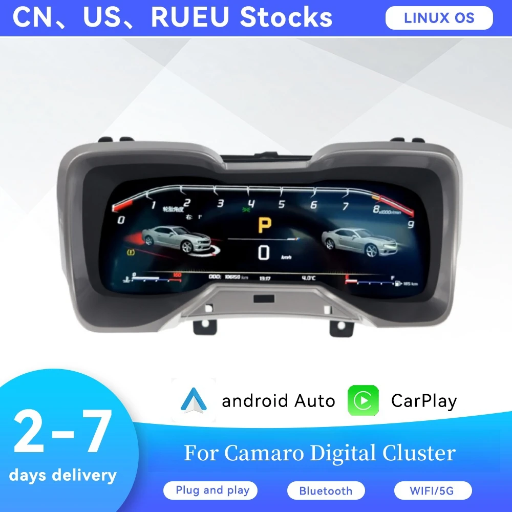 For-Chevrolet-Camaro-2010-2015-Car-LCD-Digital-Cluster-Display ...