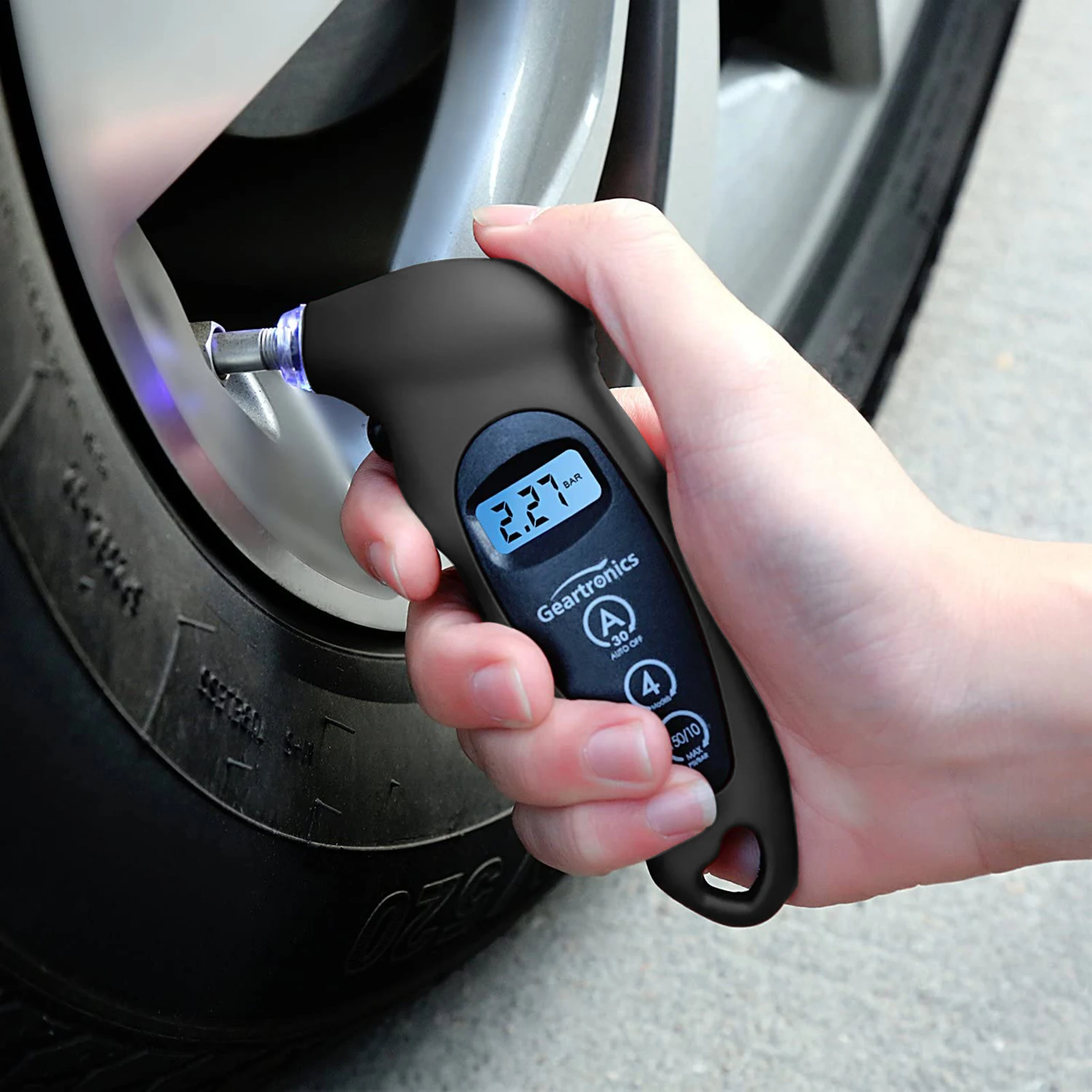 1PC Digital Car Tire Tyre Air Pressure Gauge Meter LCD Display ...