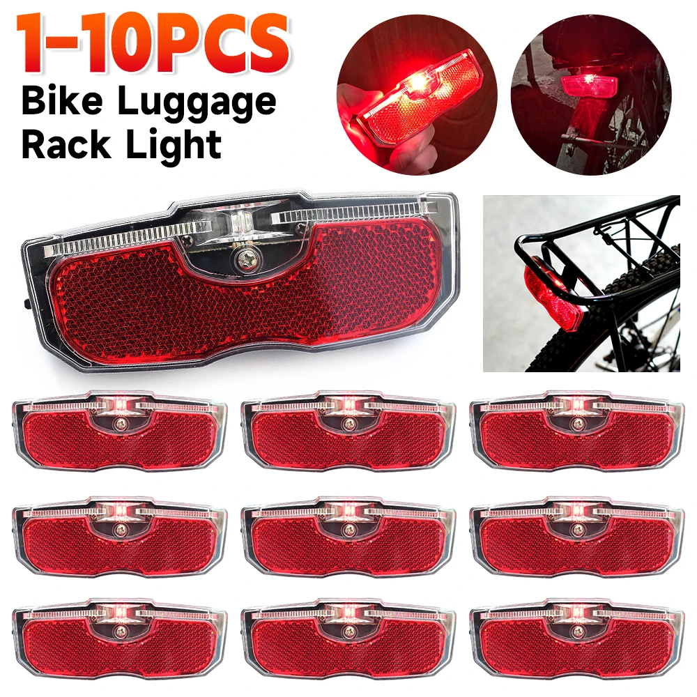1-5PCS-Bike-Luggage-Rack-Light-LED-Mountain-Bike-Tail-Light-Waterproof ...