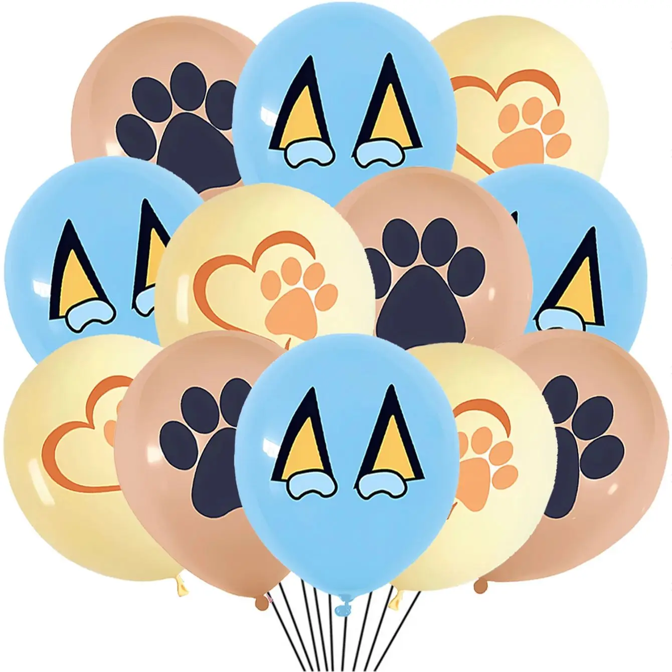 Ramo de globos Bluey para decoración de fiesta, suministros para fiesta ...