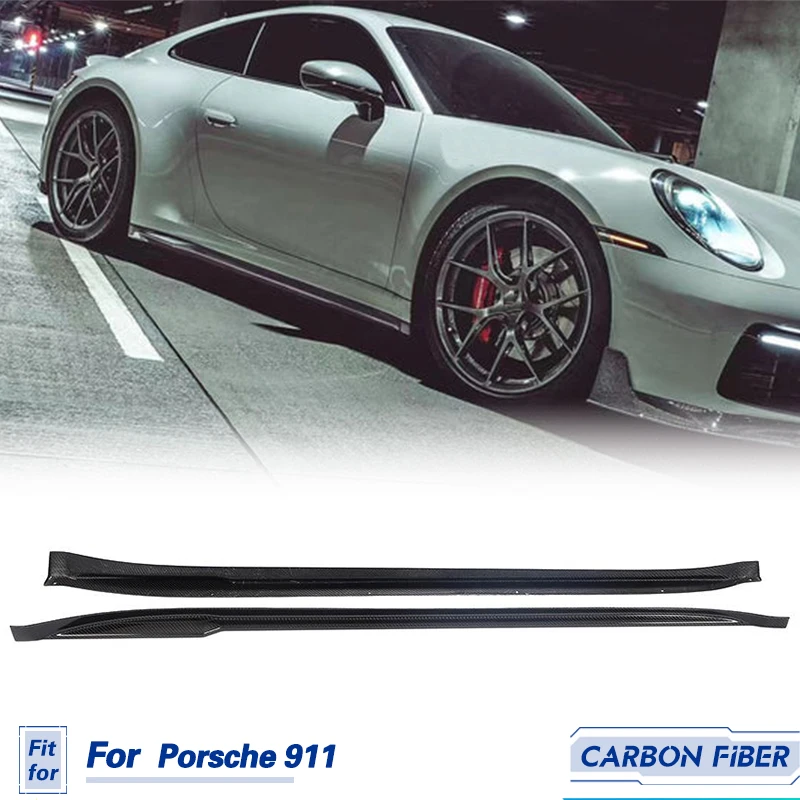 Side-Skirts-Body-Kit-Carbon-Fiber-For-Porsche-911-992-Carrera-4-S-4S ...