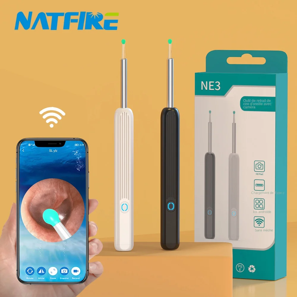 NATFIRE – Kit de nettoyage des oreilles NE3, outil de haute précision ...
