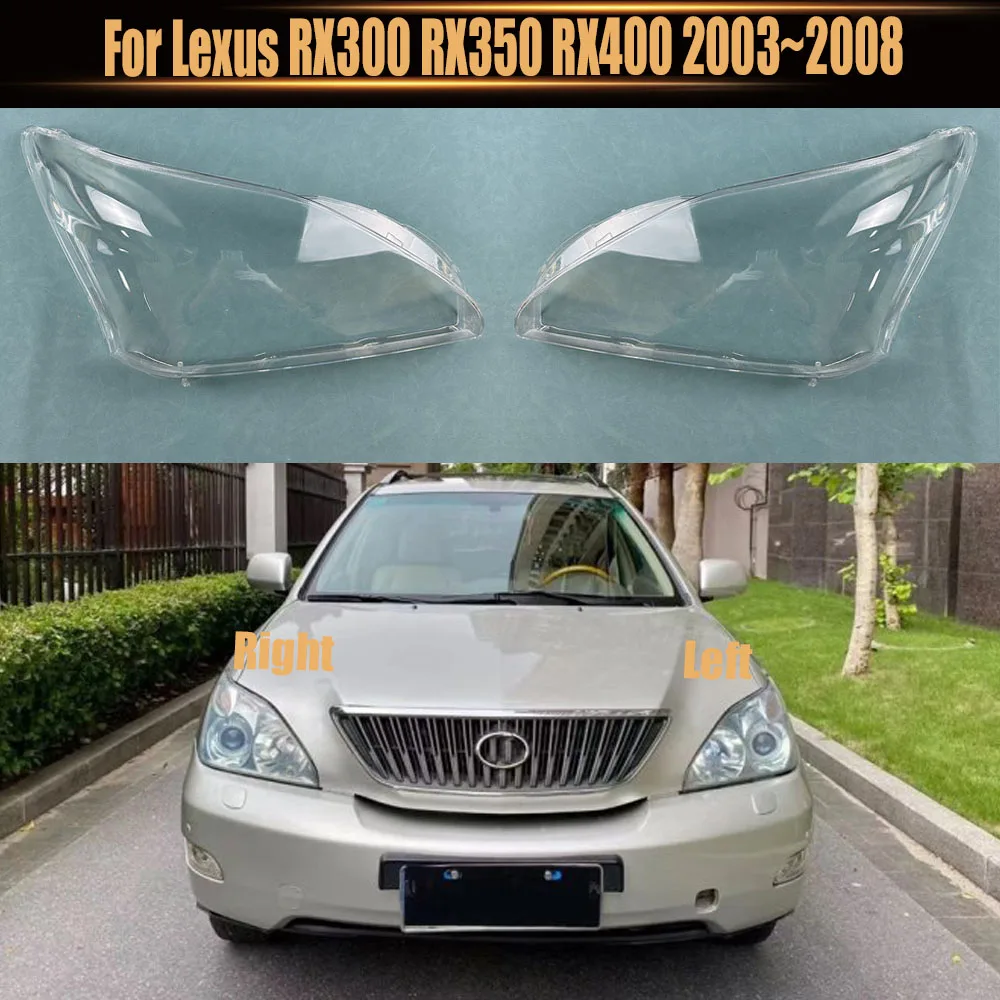 For Lexus RX300 RX350 RX400 2003~2008 Front Headlight Cover Headlamp ...