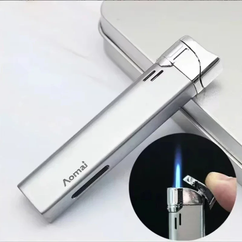 Metal Mini Windproof Jet Blue Flame Turbo Butane Gas Torch Lighter ...