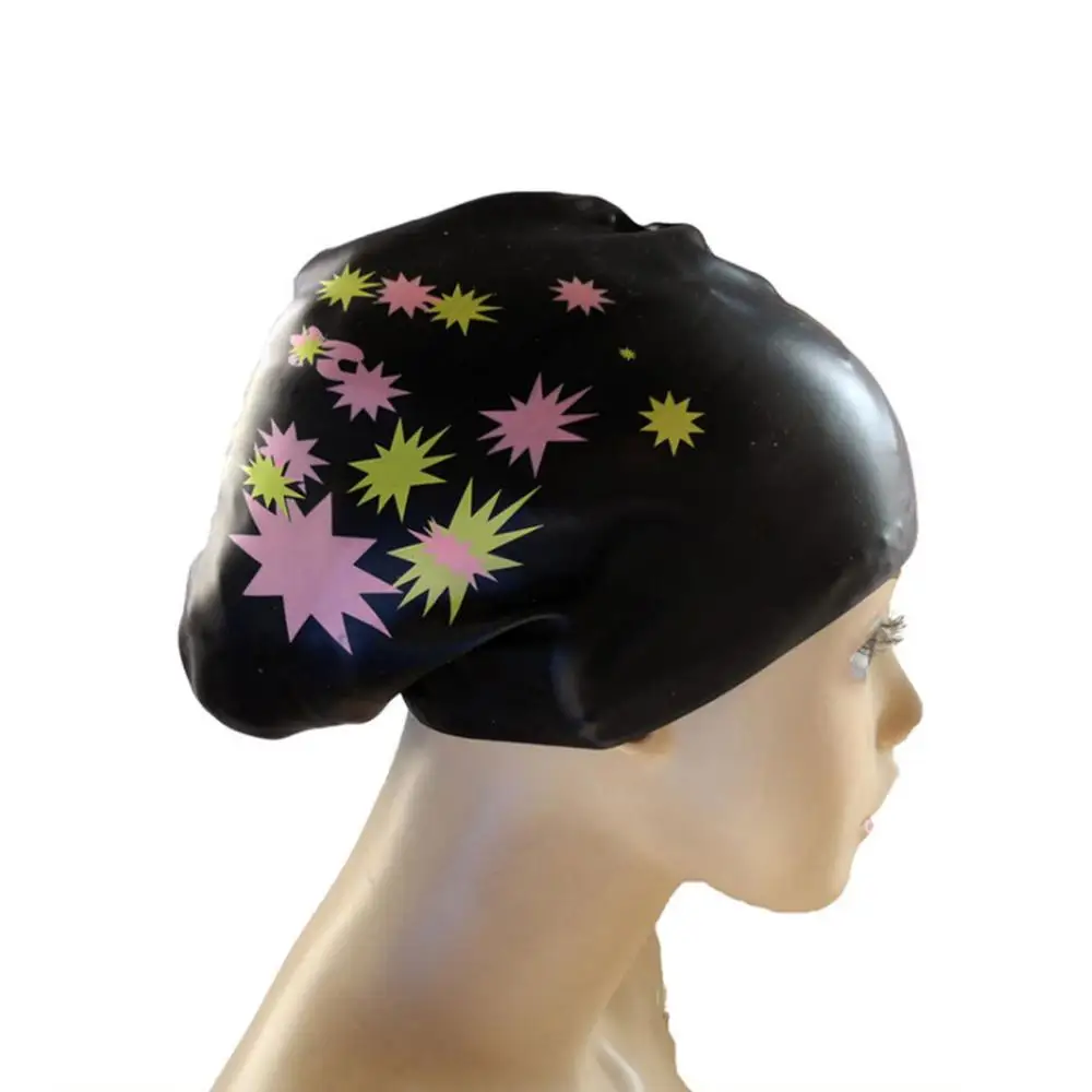Swimming-Caps-Women-Large-Silicon-Waterproof-Adult-Swim-Pool-Hat-Long ...