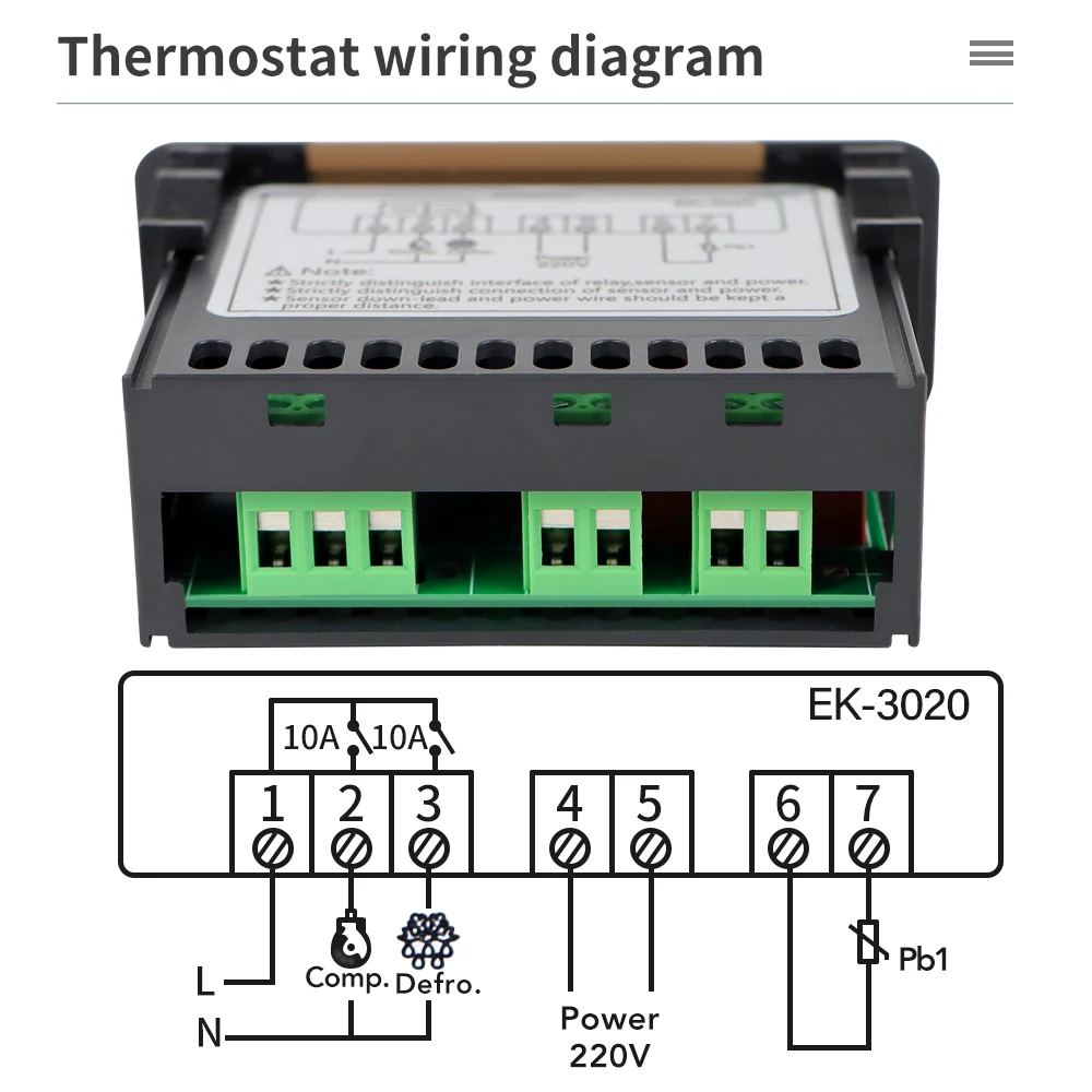 EK-3010/EK-3020/EK-3030 Thermostat Temperature Controller