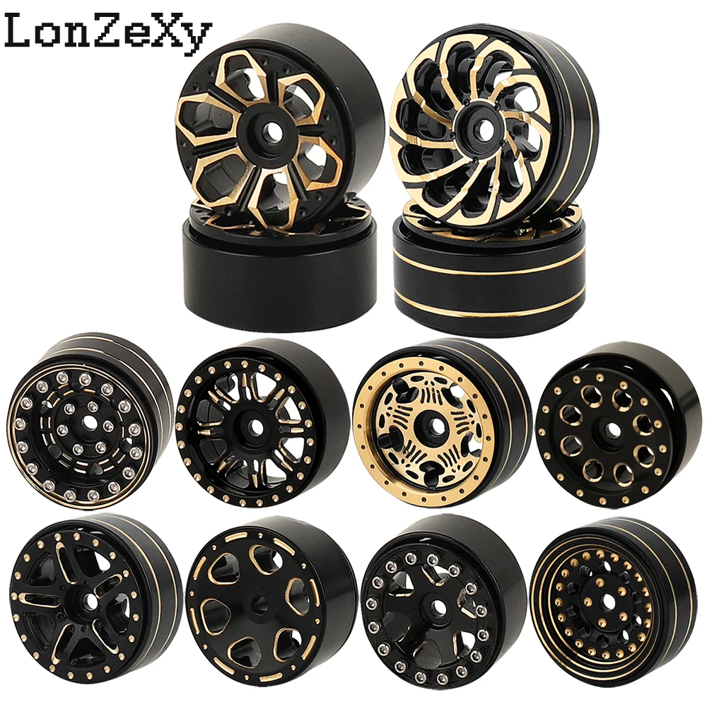 4PCS-Brass-1-0-Inch-Beadlock-Wheel-Hub-Rims-for-RC-Crawler-Car-1-24 ...