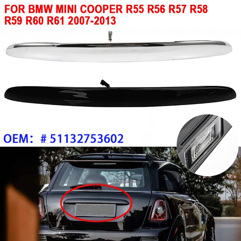 Car Hatch Trunk Tailgate Door Handle with License Plate Light for BMW ...