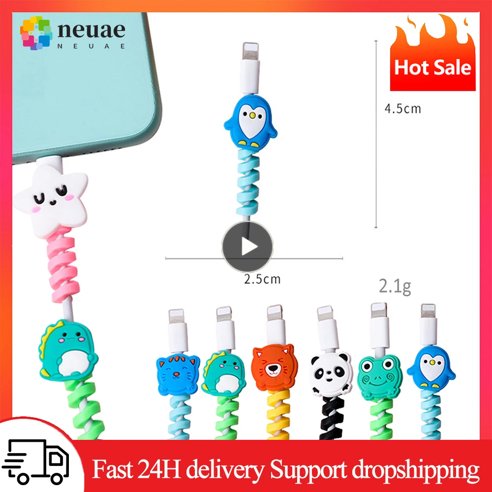 1-2-3PCS-Anti-Break-Silicone-Protective-Sleeve-Cartoon-Data-Cable ...
