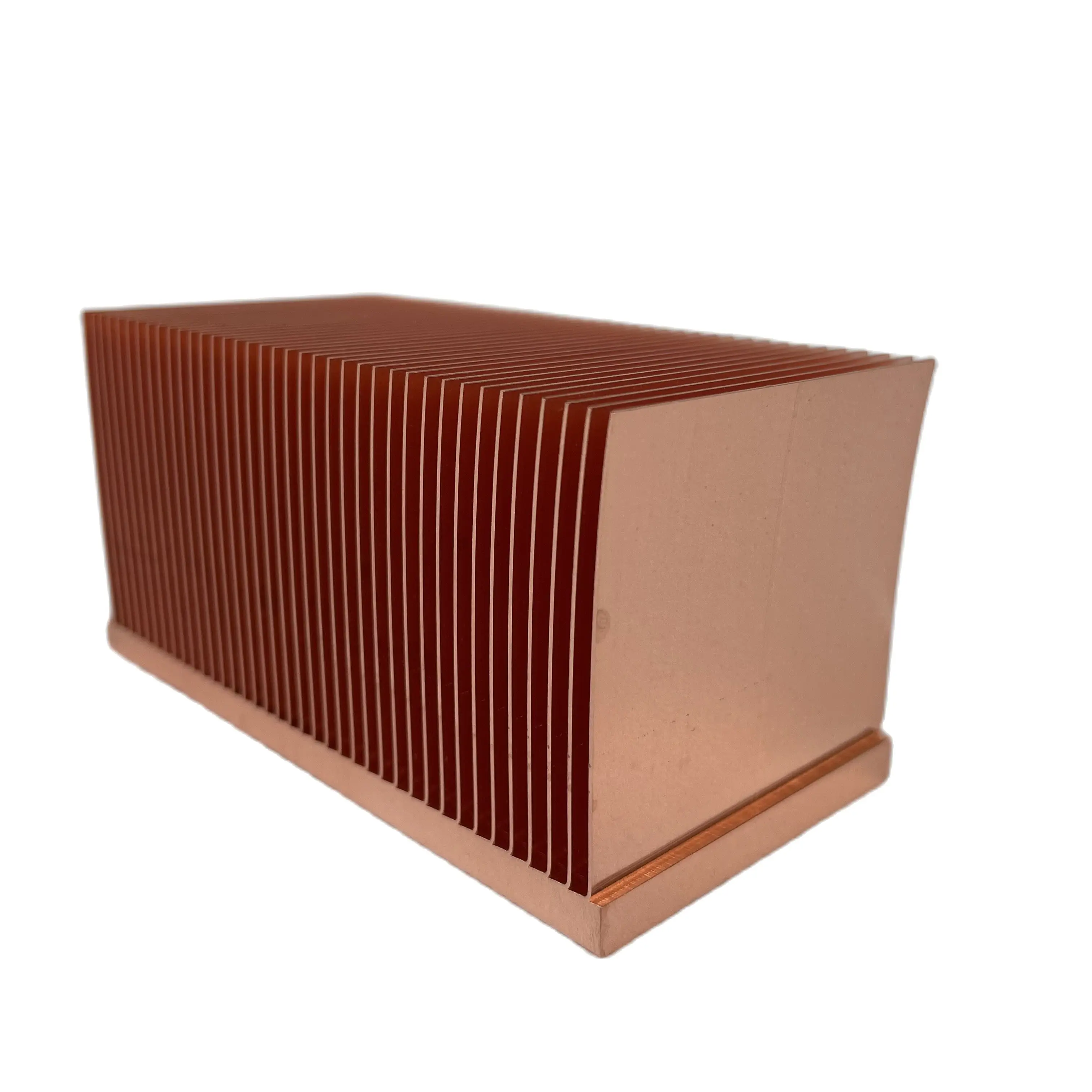 Pure Copper Heatsink Skiving Fin Heat Sink 100x50x50mm Car Fridge ...