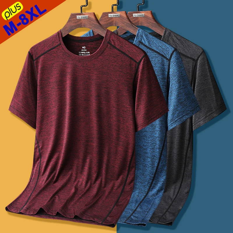 Gratis-Verzending-T-shirts-Mannen-Plus-Size-8XL-Zomer-Mannelijke-Tshirt-Vrouwelijke-Camping-Tee ...