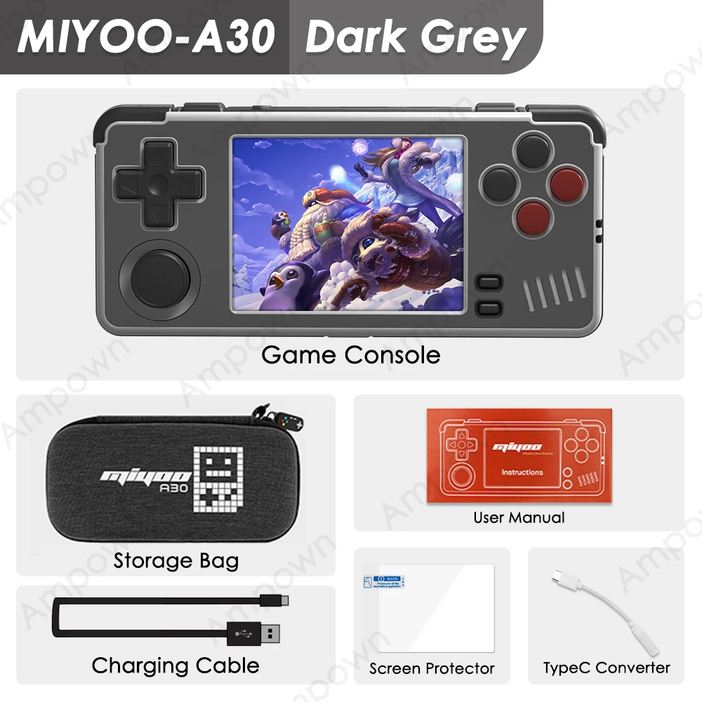 MIYOO A30 Handheld Game Console 64GB for 45.71 USD with coupon (Best ...