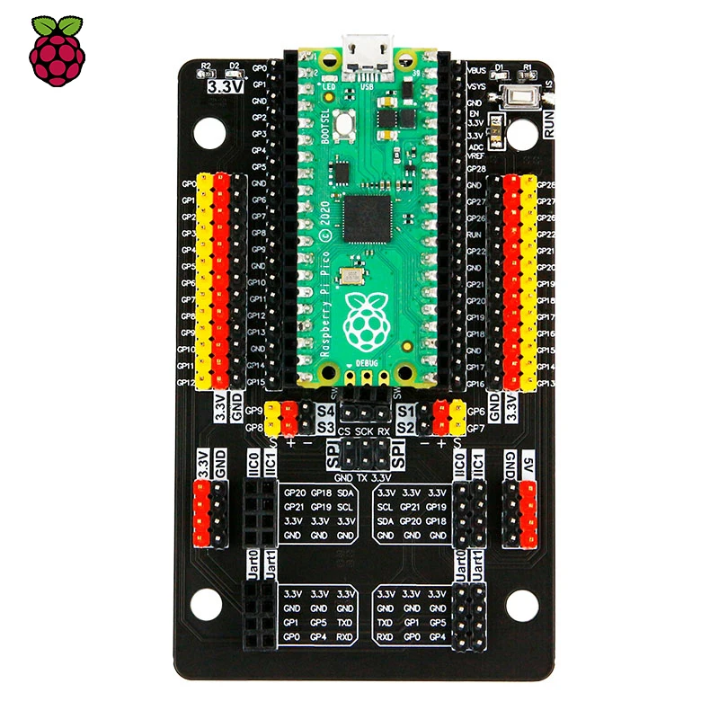 Raspberry-Pi-Pico-Sensor-IO-Shield-Expansion-Board-For-Development-Module-DIY-Kit-Electronic ...