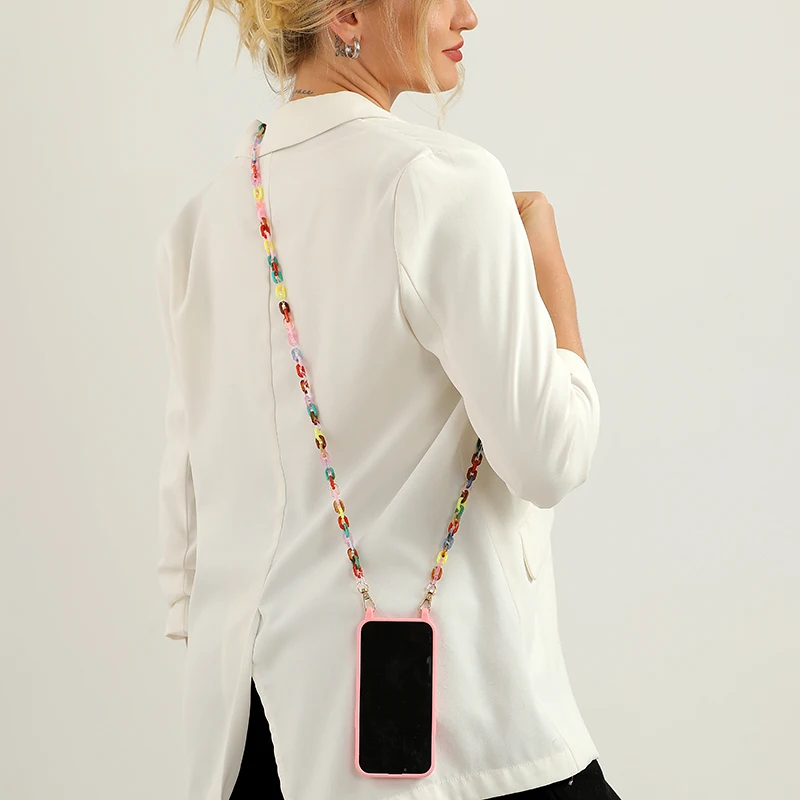 MOON-GIRL-120cm-Bevel-Design-Phone-Strap-Colorful-Portable-Acrylic-Cell ...