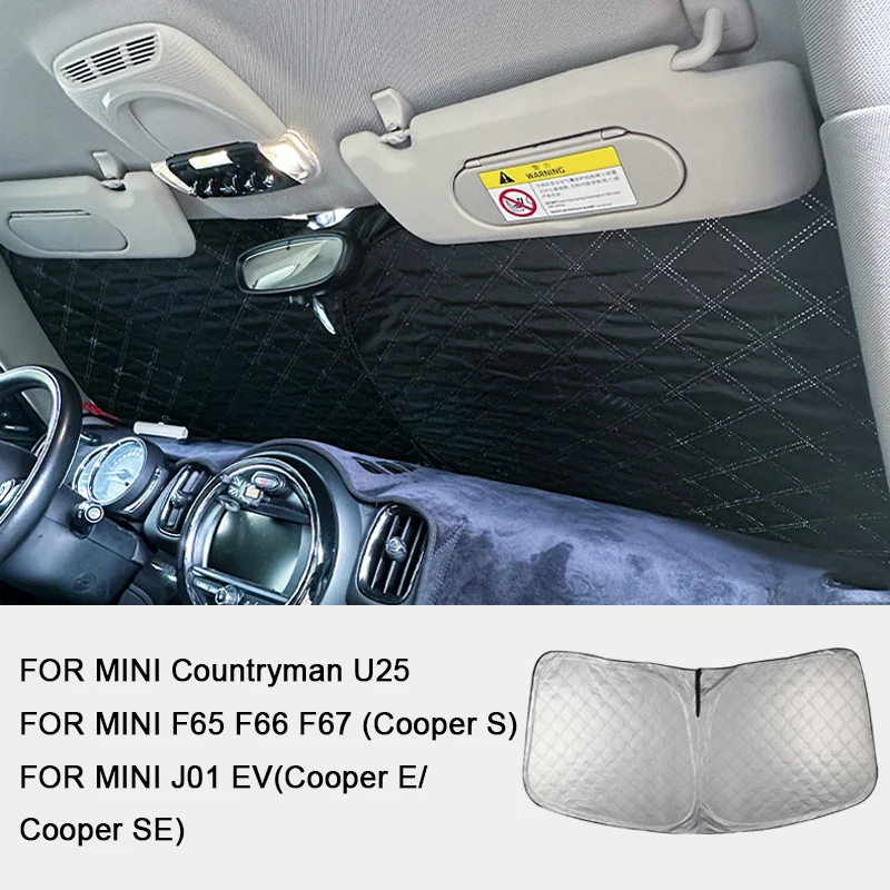 Car Windshield Sun Shade Cover Foldable Front Window Sunshade for Mini ...