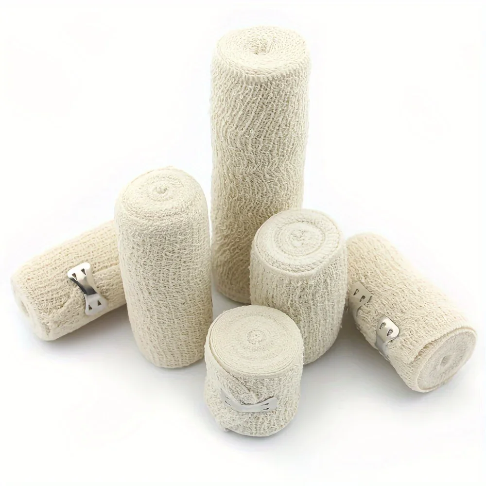 1-Roll-Spandex-Cotton-Elastic-Crepe-Bandage-Survival-Kit-Natural-White ...
