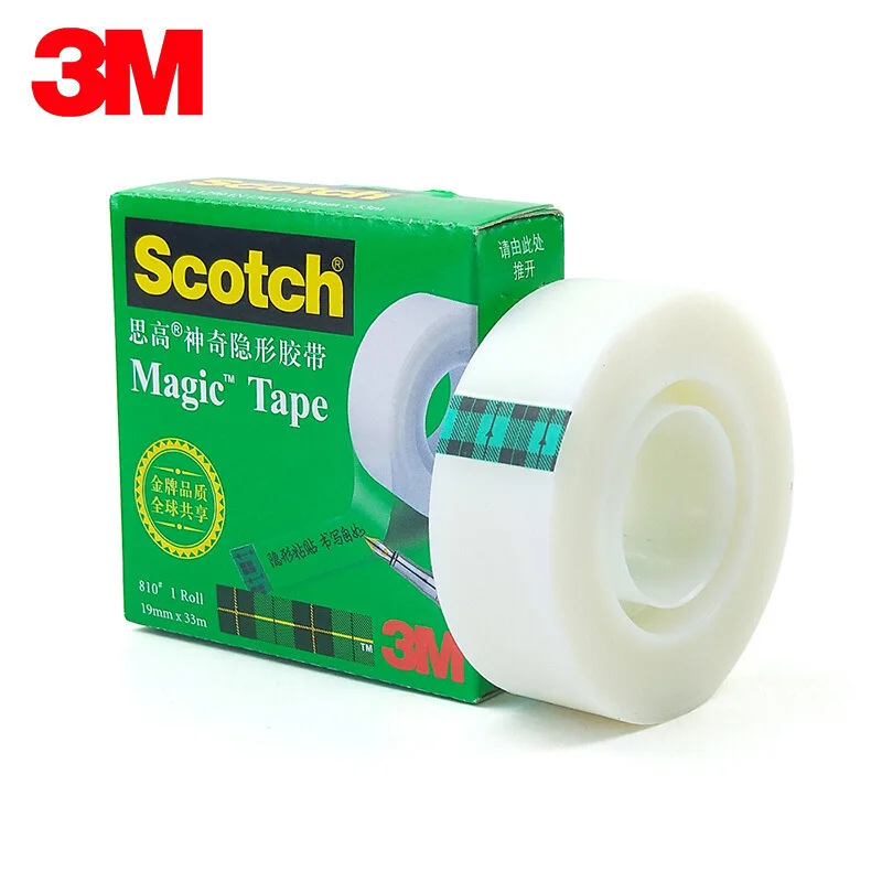 10-packs-3M-scotch-Magic-tape-810-invisable-Adhesive-3M-810-Tape-3-4in ...