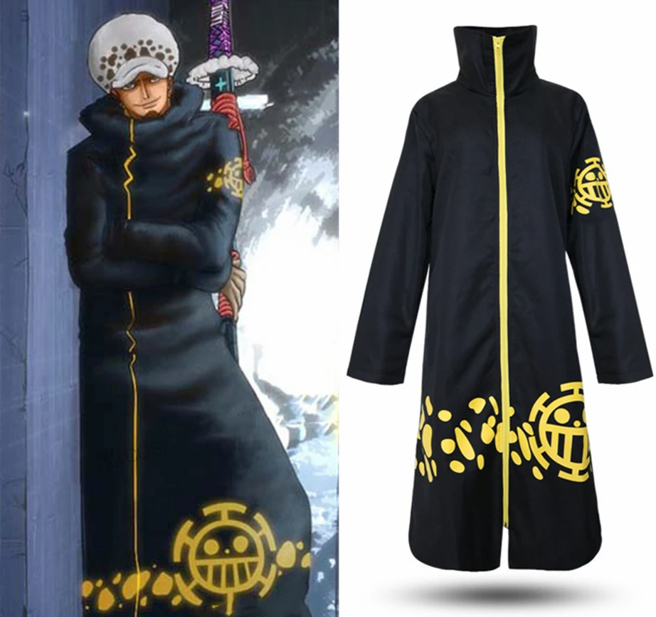 Anime Trafalgar D. Water Law Cape Cloak Cosplay Straw Hat League Death ...