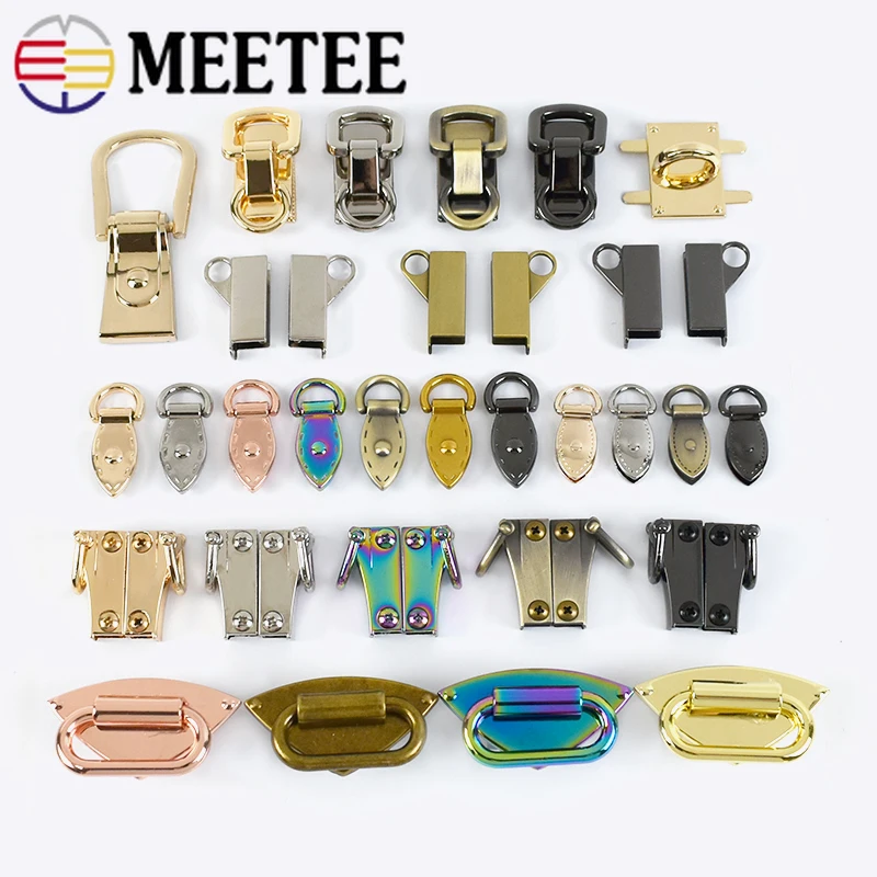 4Pcs Metal Bag Side Connector Buckles Handle Handbag Chain Decoration ...