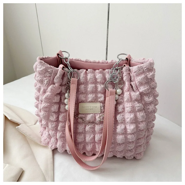 Women-Cloud-Bubbles-Shoulder-Bag-Soft-Cloth-Fabric-Cute-Handbag-Casual ...