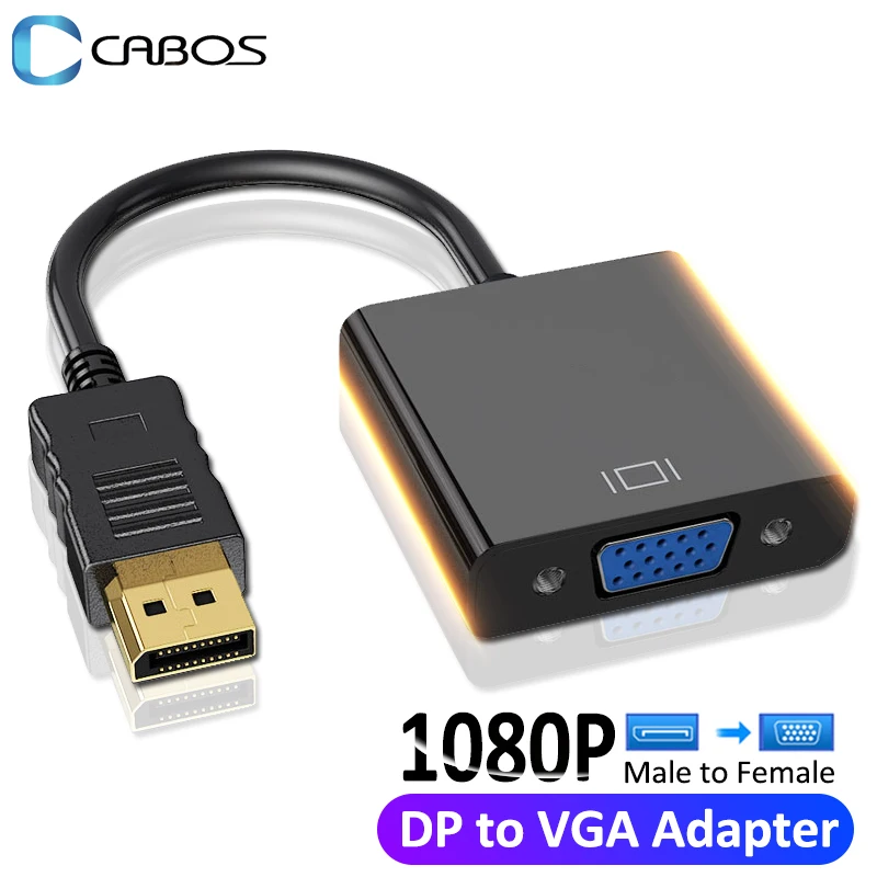 DisplayPort-Display-Port-DP-to-VGA-Adapter-Cable-For-Projector-DTV-TV ...