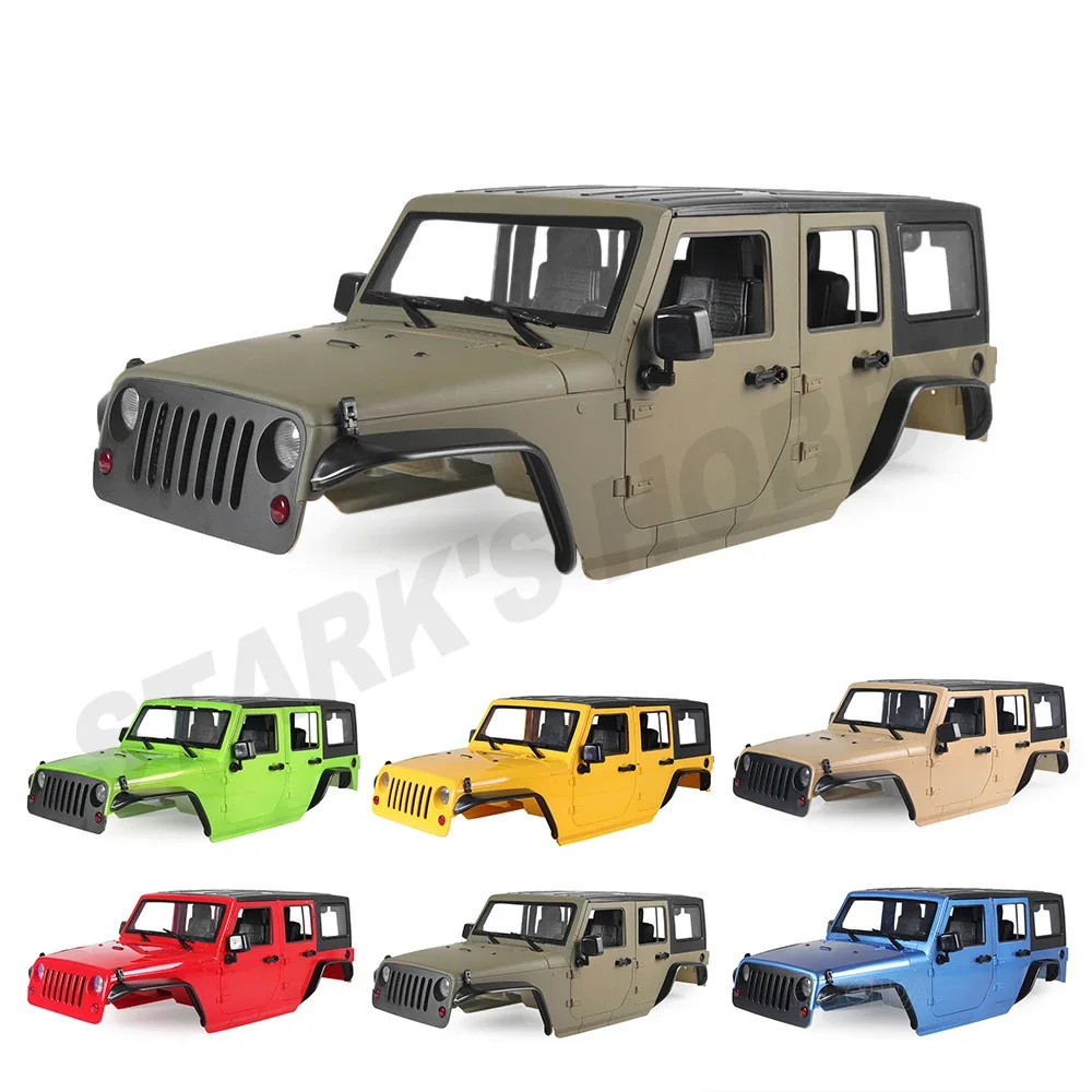 RC-1-10-Jeep-Wrangler-JK-Rubicon-4-Door-Hard-Body-Shell-Kit-313mm ...