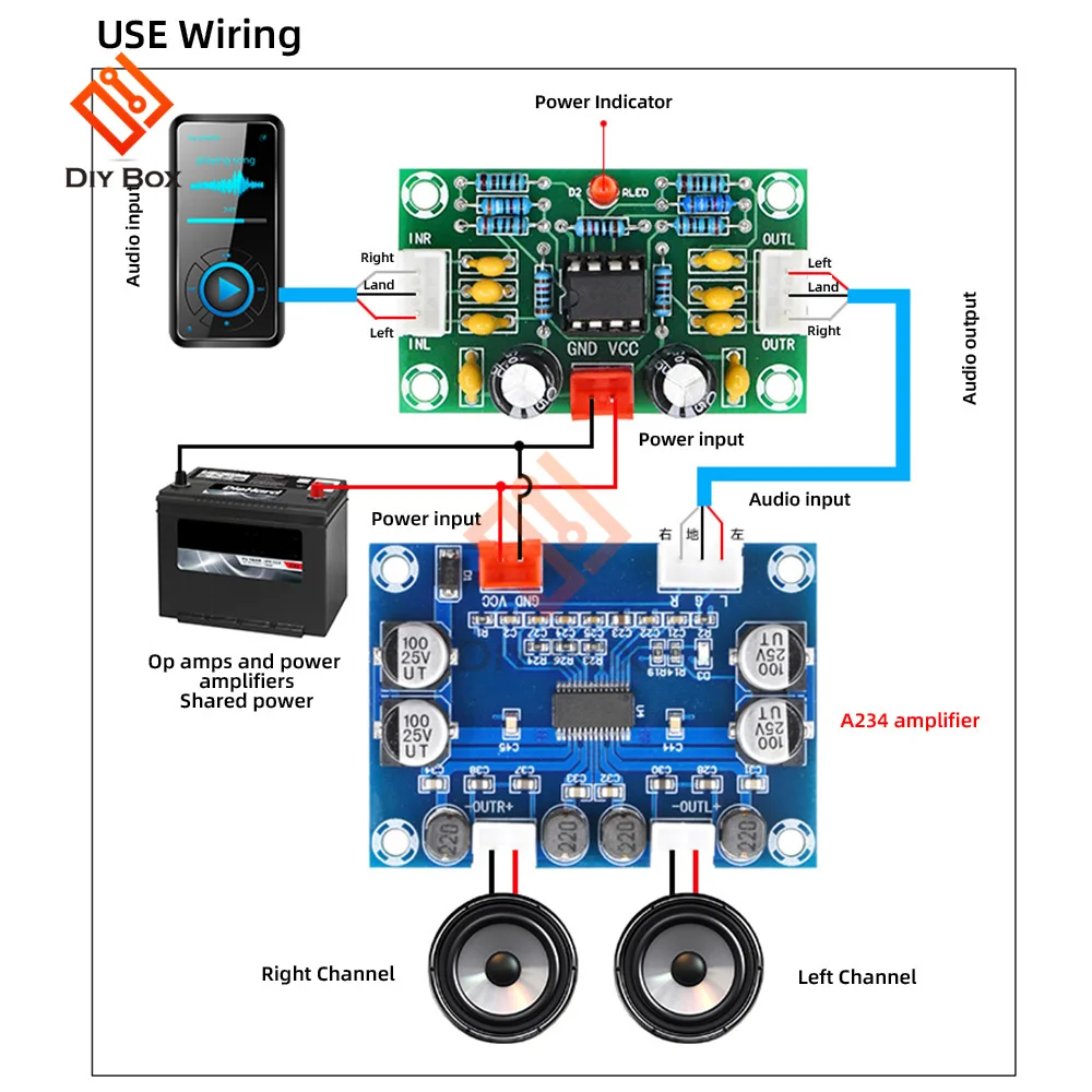 Ne5532 Operational Pre-amplifier Module Digital Audio Front Amplifier ...