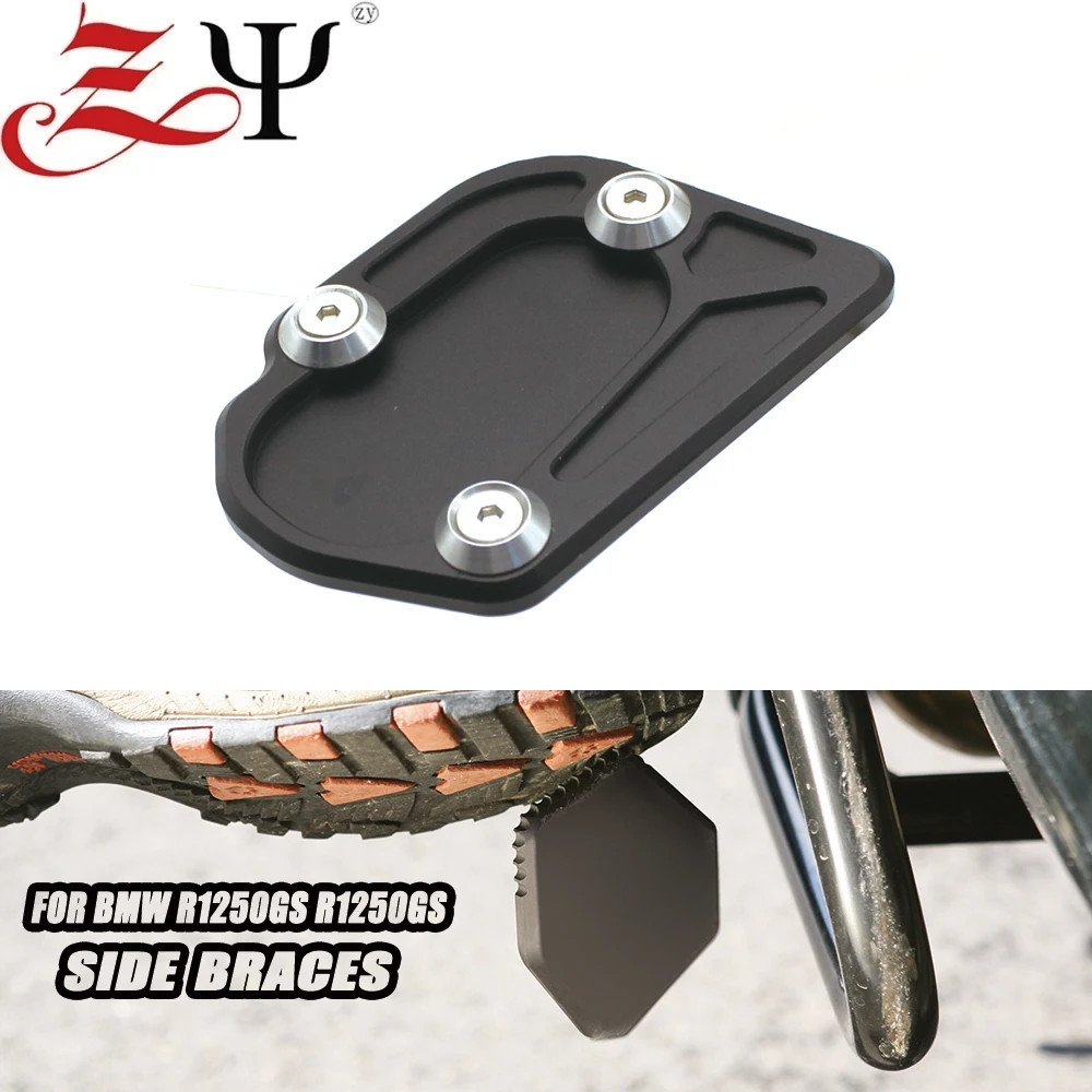 Motorcycle-Kickstand-Extension-Plate-Foot-Side-Stand-Enlarge-Pad-For ...
