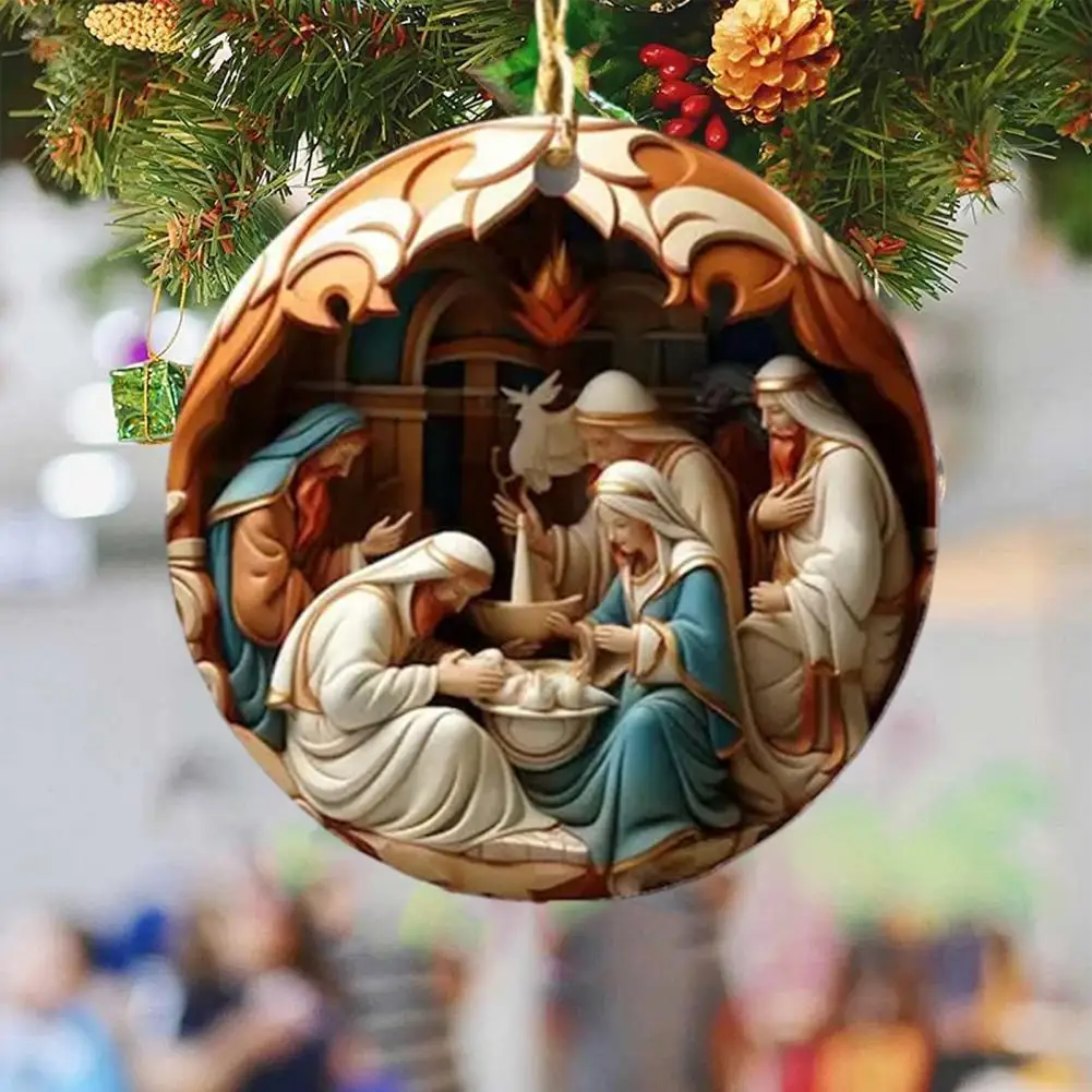 Festive-Christmas-Ornament-Christmas-Nativity-Ornament-3d-Effect ...