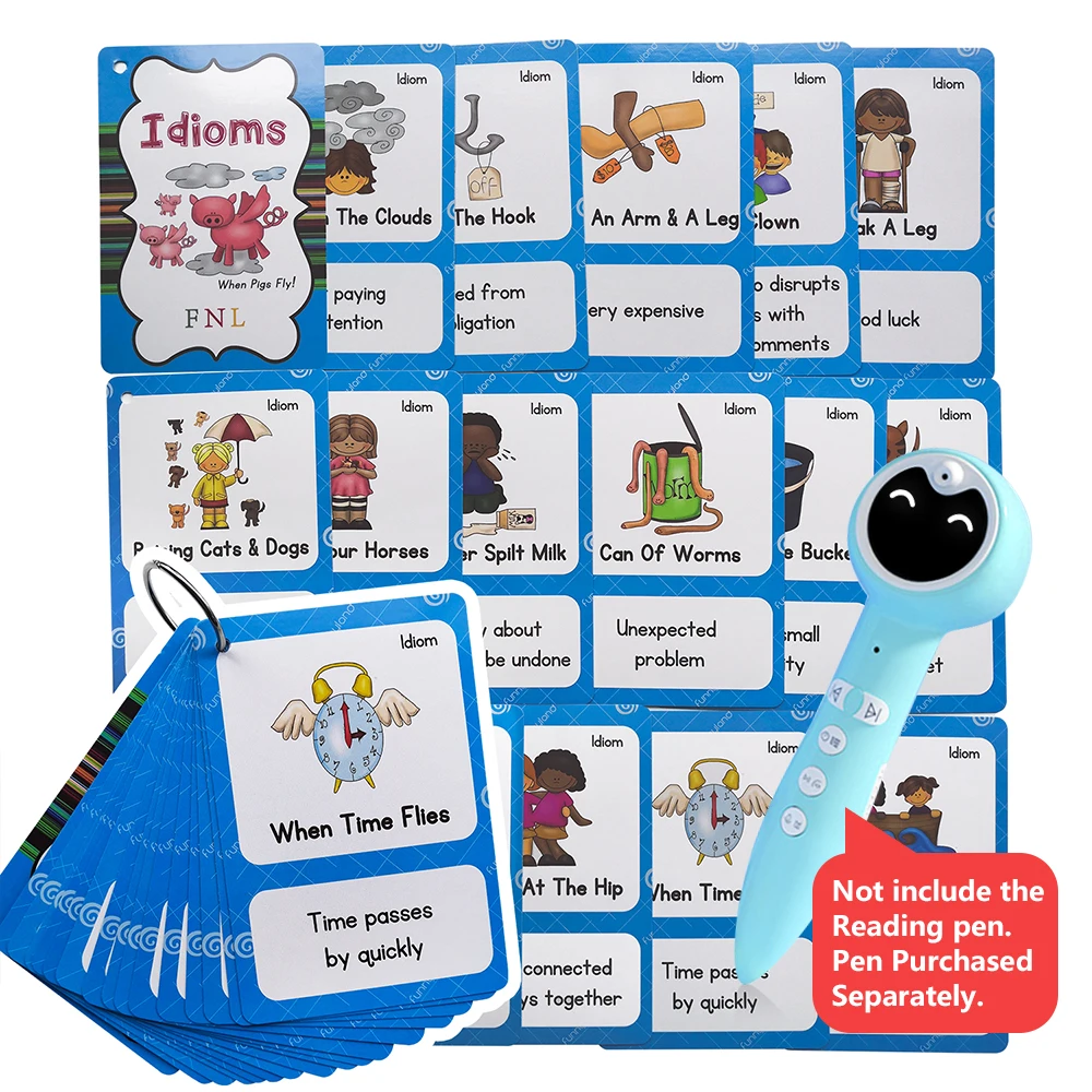 32 Groups/set English Proverb Idioms Montessori Toys Learn English Card ...