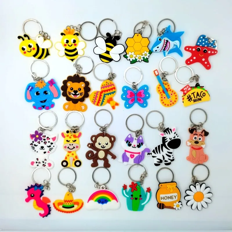 1PC-Cartoon-KeyChain-Keyring-Anime-Keychains-For-women-Girls-Boys-Soft ...