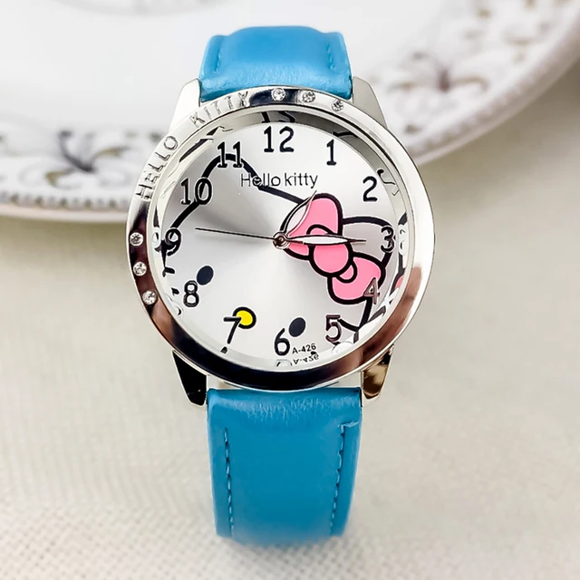 Hello Kitty Girls Kids Quartz Watch Women Children Casual Waterproof ...