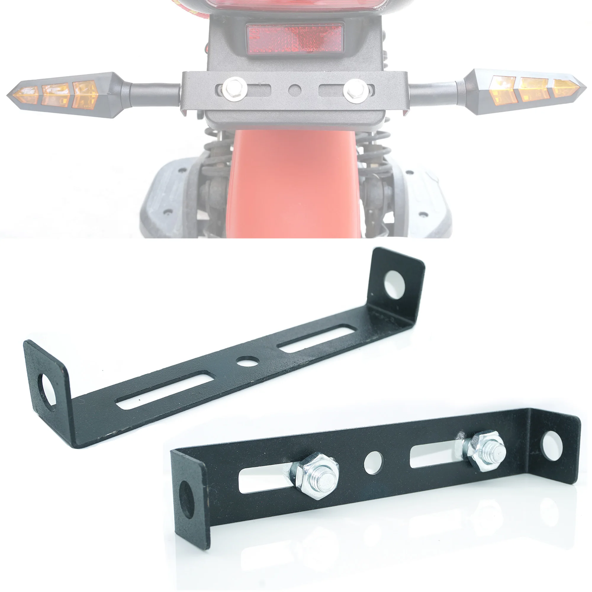 10mm Metal Universal Motorcycle Scooter Turn Signal Lights Brackets ...