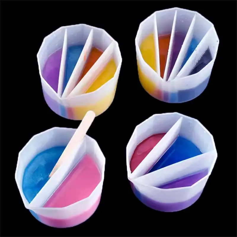 2-3-4-5-Grids-Silicone-Distributing-Cup-Pour-Split-Cup-Resin-Color ...