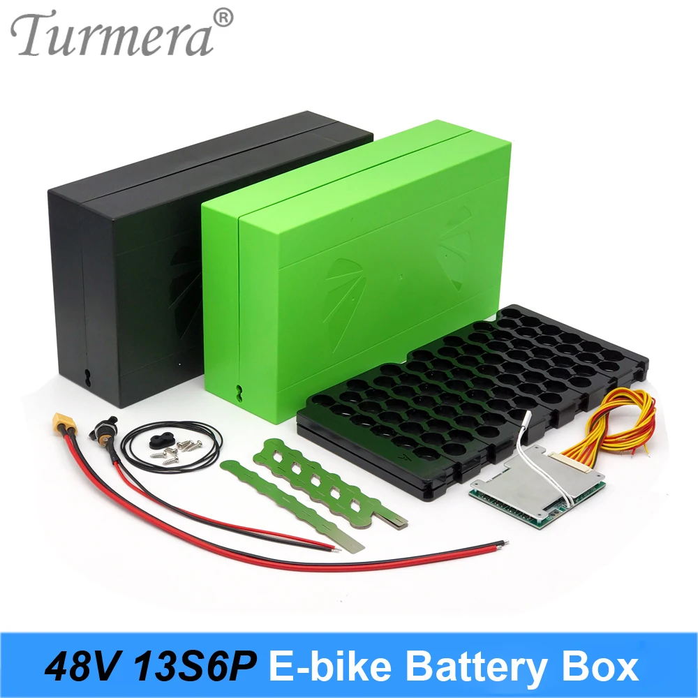 Turmera-48V-E-Bike-Battery-Box-Case-13S-30A-50A-Balance-BMS-with-13S6P ...