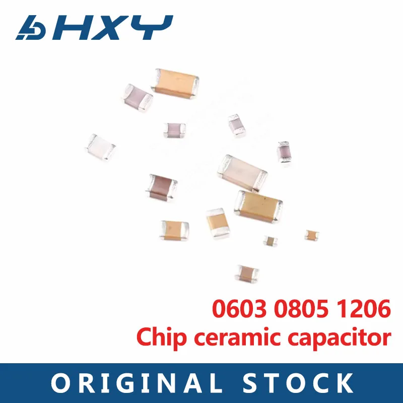 100 Pcs 603 SMD Volume 1pf-22uf 10nf 100nf 1uf uf 2.2uf 10uf 22pf 4.7uf ...