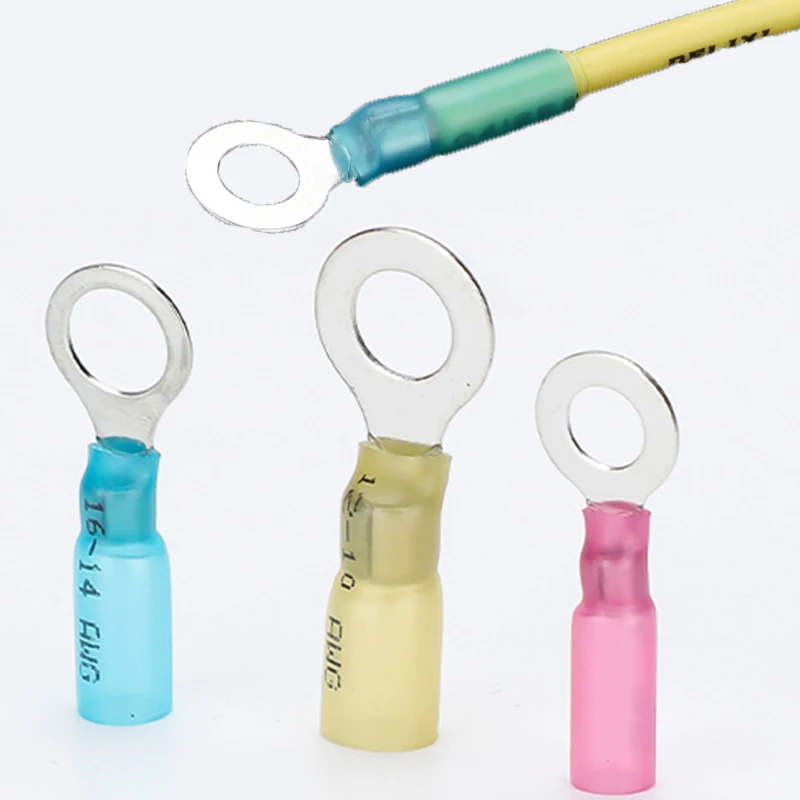 Terminales-aislados-redondos-con-anillo-termorretr-ctil-conectores-de ...