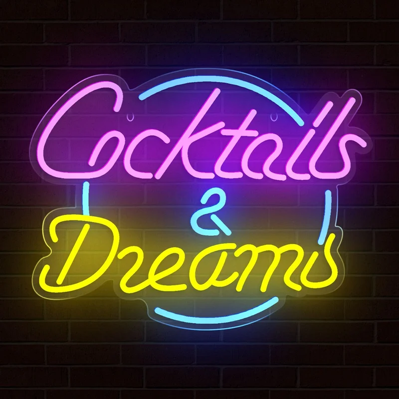 Cocktails-Beer-LED-Neon-Lighted-Sign-Wall-Decor-For-Beer-Bar-Store-Pub ...