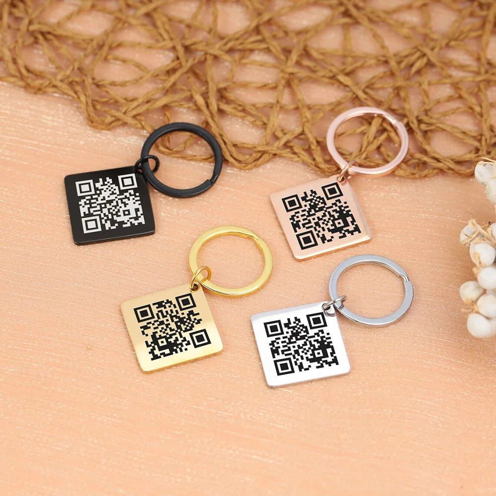 26-MM-QR-Code-Keychain-Metal-Personalised-Engraved-Keychain-Custom ...