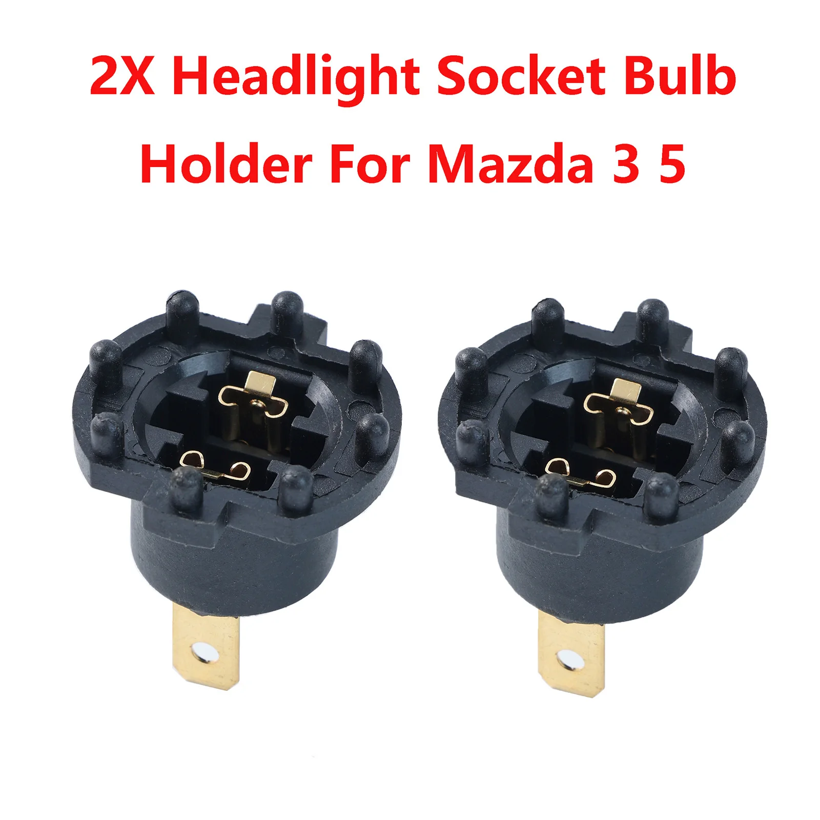 2Pcs-For-Mazda-3-5-323-Protege-5-Low-Beam-Headlight-Headlamp-Socket ...